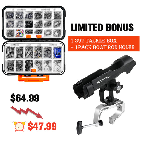 PLUSINNO 397pcs Fishing Accessories Kit – Plusinno