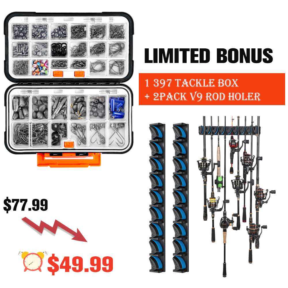 PLUSINNO 397pcs Fishing Accessories Kit – Plusinno