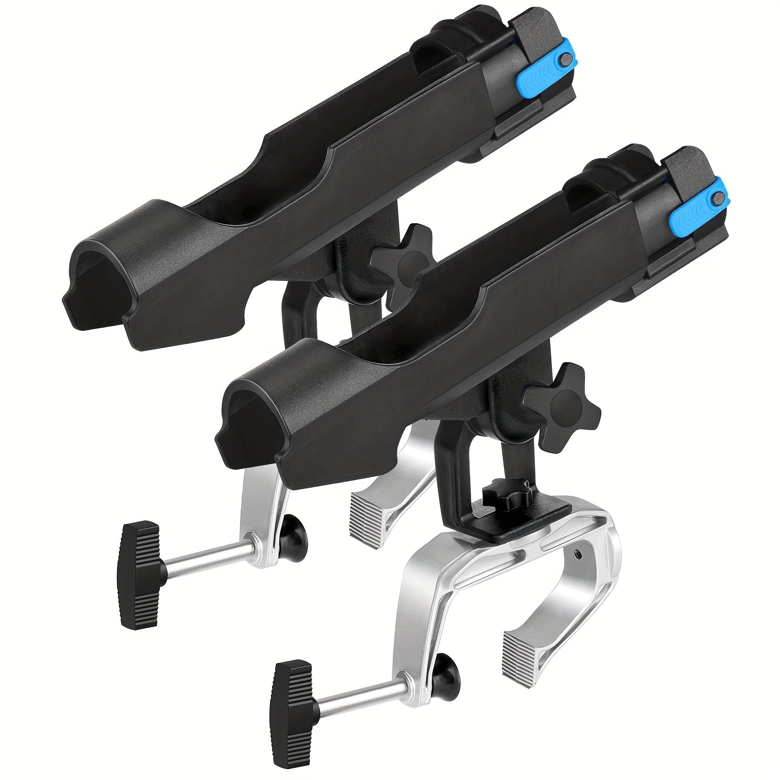 2PACK Universal Fishing Rod Holders – Wide-Range Adjustable Clamp Fits ...